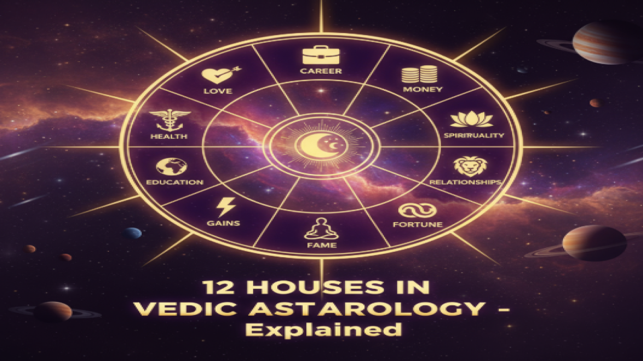 12 Houses in Vedic Astrology: Meaning & Life Areas Explained